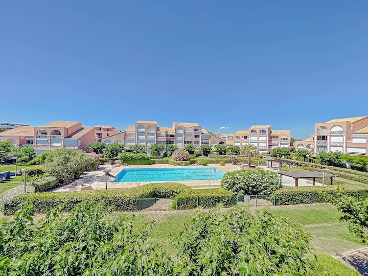 Cocon* 4 Pers* Piscine* Pkg Privé* Mer à 1 Minute - Palavas-les-Flots