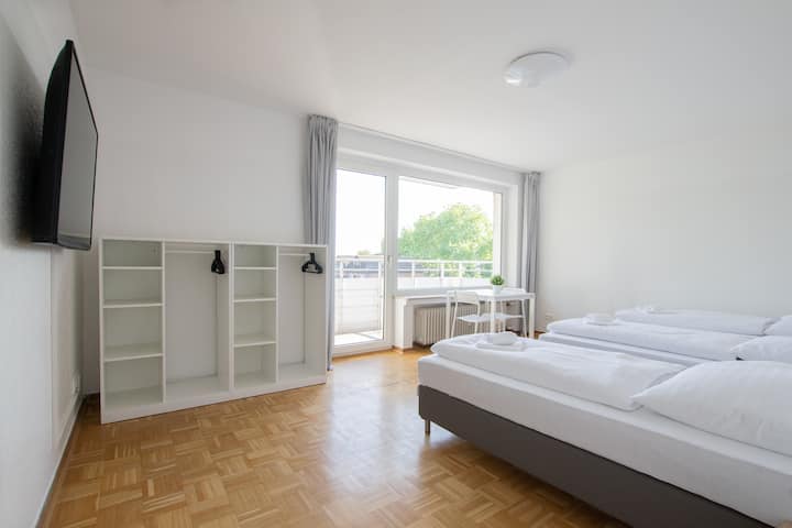 1 Room Apartment With Balcony - 20min Messe Dus - Neuss