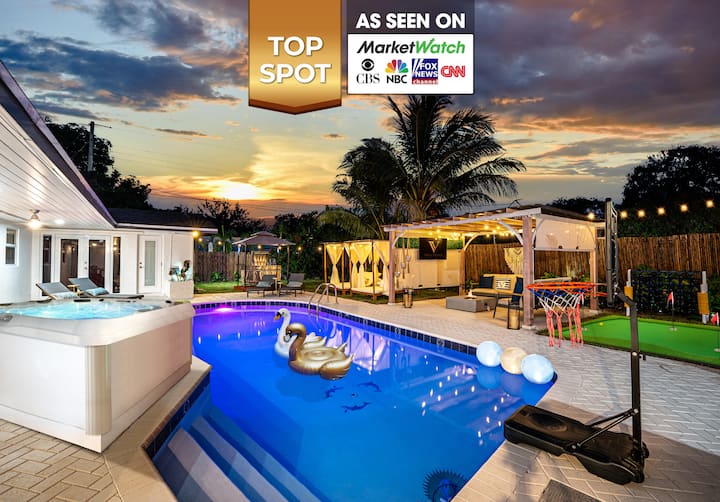 Villa Luxueuse Avec Jacuzzi, Piscine Proche Plage - Pembroke Pines, FL