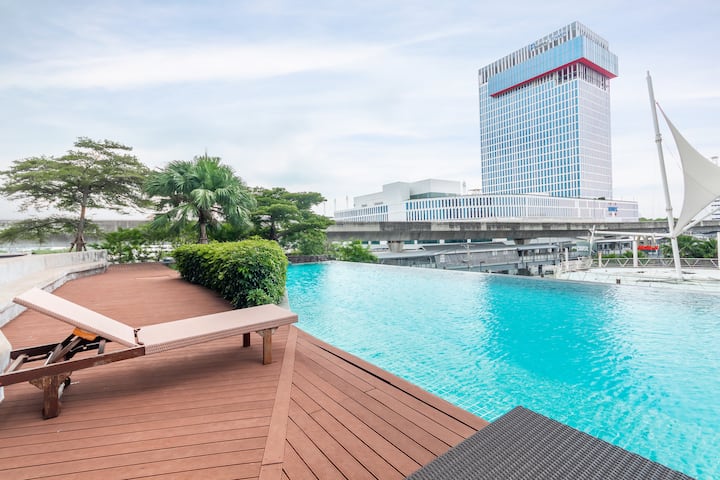 Cozy Living 1br Wifi Connect To Bts Bitech - Phra Khanong