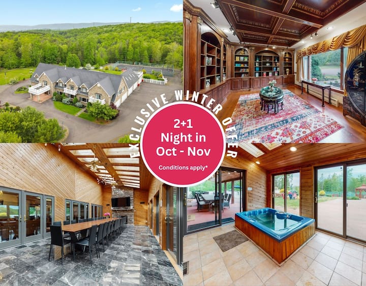 8 Br Massive Villa In The Poconos - Frances Slocum State Park, Wyoming