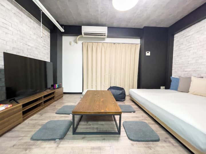 Sg206！最大4名利用可能！switch/高性能プロジェクター有！難波徒歩5分【yj】 - Osaka, Japan