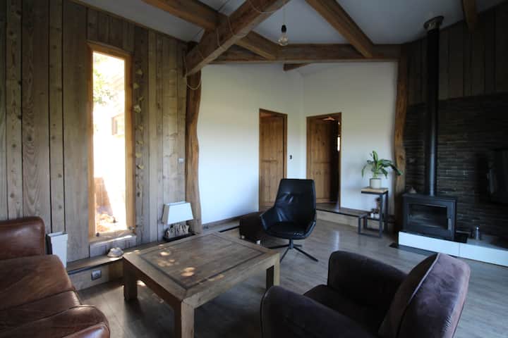 Maison Bois En Campagne Piscine Et Vue Splendide - Orange