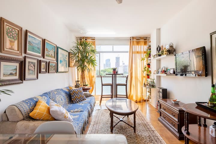 Quarto Confortável C/ Frigobar Na Vila Olímpia - 聖保羅
