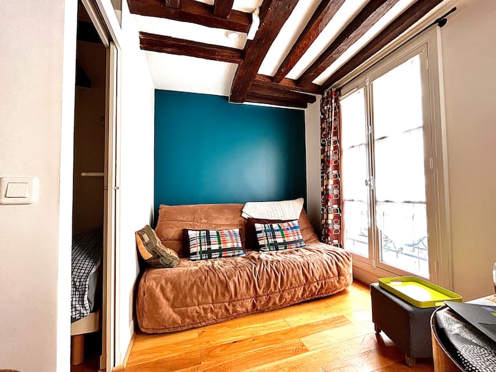 2 Pièces Avec Poutres Apparentes Au Cœur Du Marais - Paris