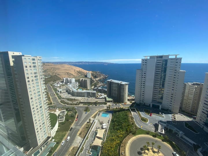 Costamar Concon/vista Al Mar/terraza/estacionamien - Concón