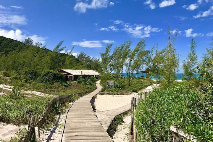 Casa Piso Superior 2 Quadras Da Praia Da Ferrugem - Garopaba