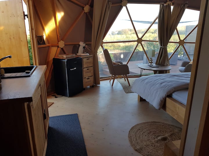 Dôme Cocooning Avec Jacuzzi Privatif - Marseillan
