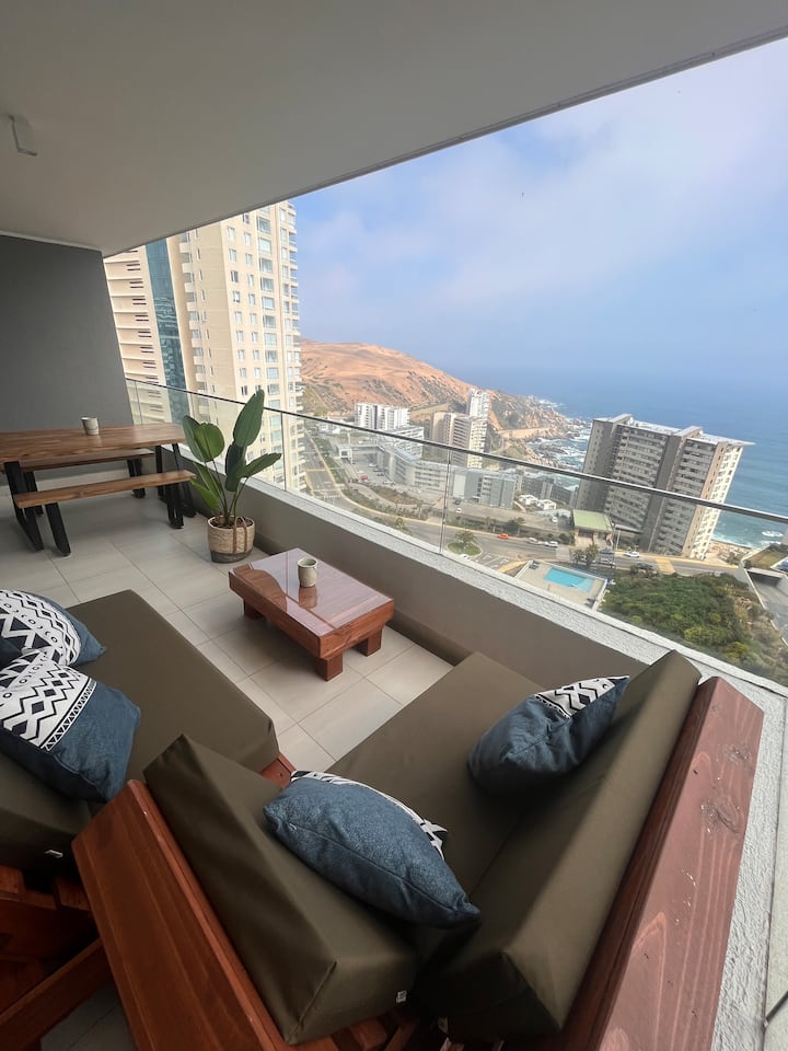 Departamento Con Vista Privilegiada A Dunas Y Mar - Concón