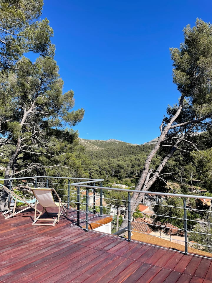 Superbe Appartement Avec Piscine Et Vue - Calanques de Marseille