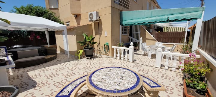 Sr62 Corner Plot Garden Apartment With Jacuzzi - Santa Pola