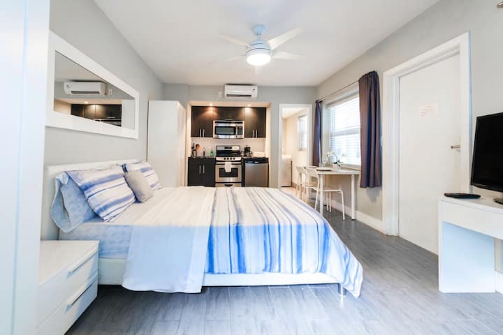 #06-modern Studio Miami Mimo /Free Parking/kitchen - Miami