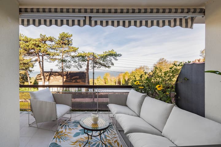 Superbe F3 Terrasse Avec Vue 8min à Pied De La Mer - Villerville