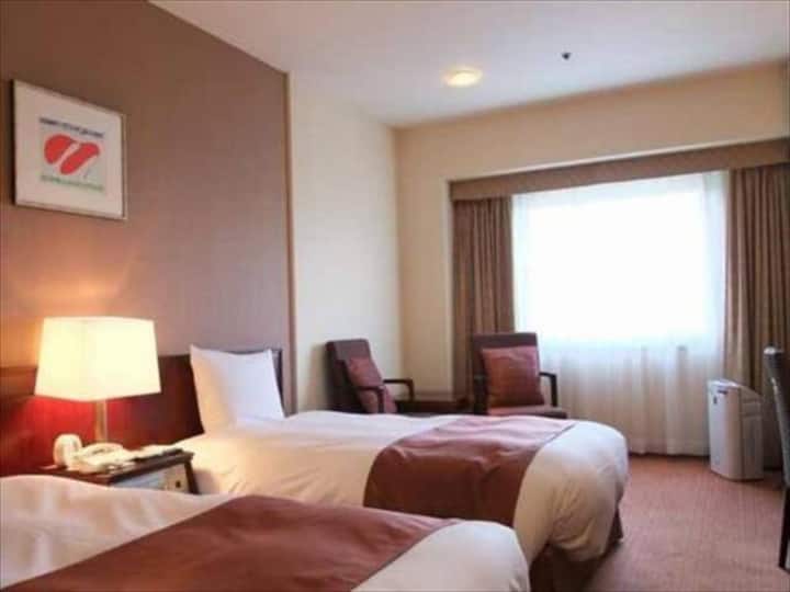 Room Only/standard Twin Room Smoking/2 People - 福山市