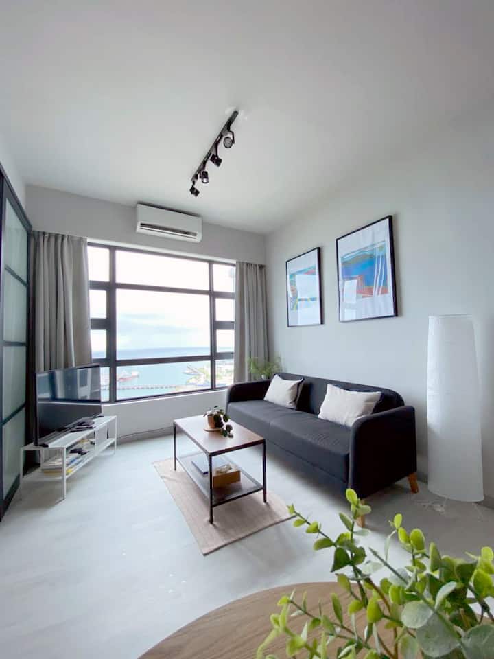 Sea View Modern @Jq Citypads T1 | Jetty Outside! - Kota Kinabalu