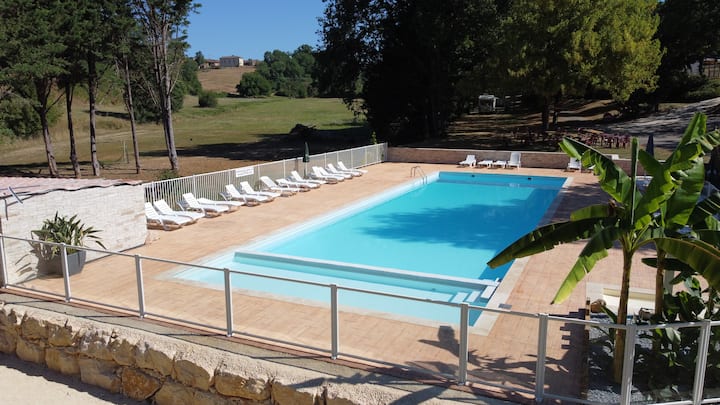 Tente Lodge  Confort éQuipé  Camping Le Valenty - Duravel
