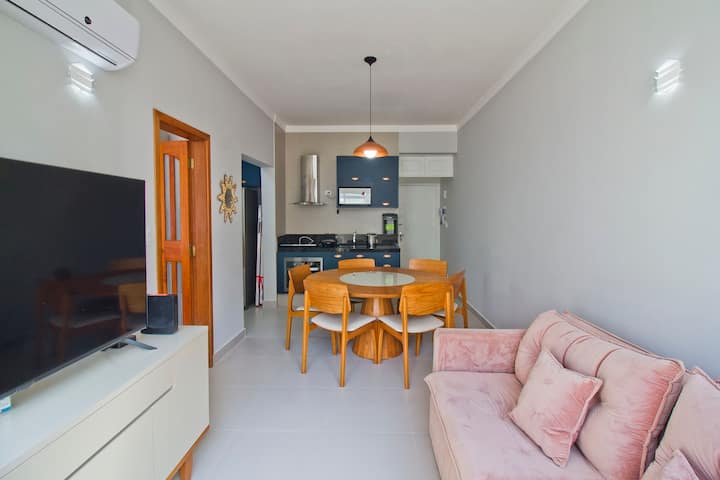 Apartamento Encantador No Gonzaga Em Santos. - Santos