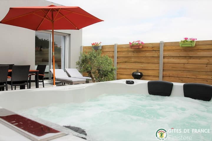 Villa Le Nid Des Dunes&spa 100m Plage - Gîte 2 - Santec