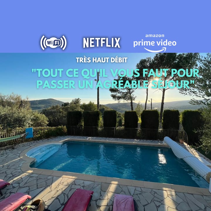 Dependance Entre Mer, Nature, Climatisée Avec Vue - Le Castellet