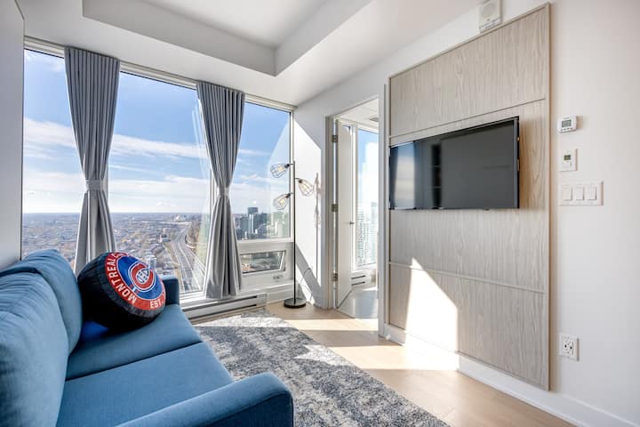 Luxury Studio W/ Dt & City Views Ets Bell Centre - 몬트리올