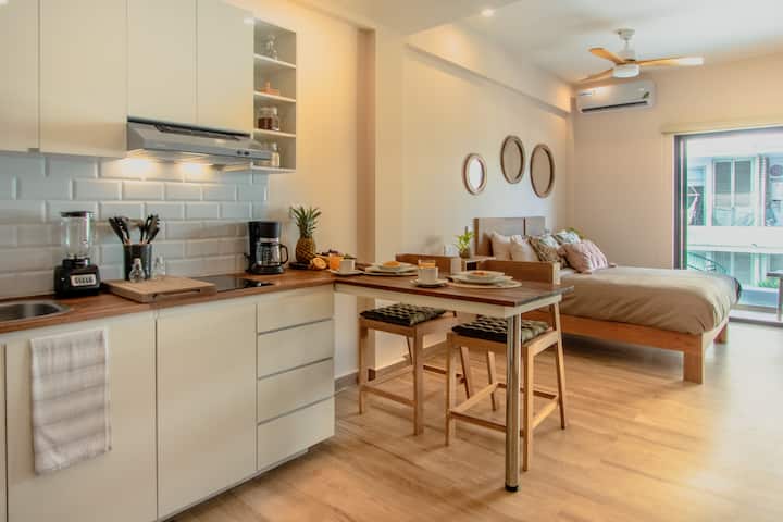 Nice Studio - Rooftop Ocean View - 100mb Wifi - Playa del Carmen