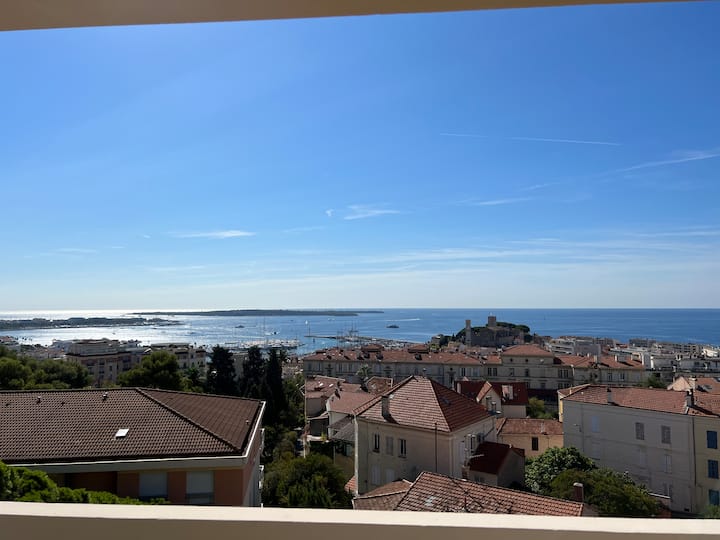 Vue Mer Panoramique, Beau 2 Pièces, Terrasse - Cannes