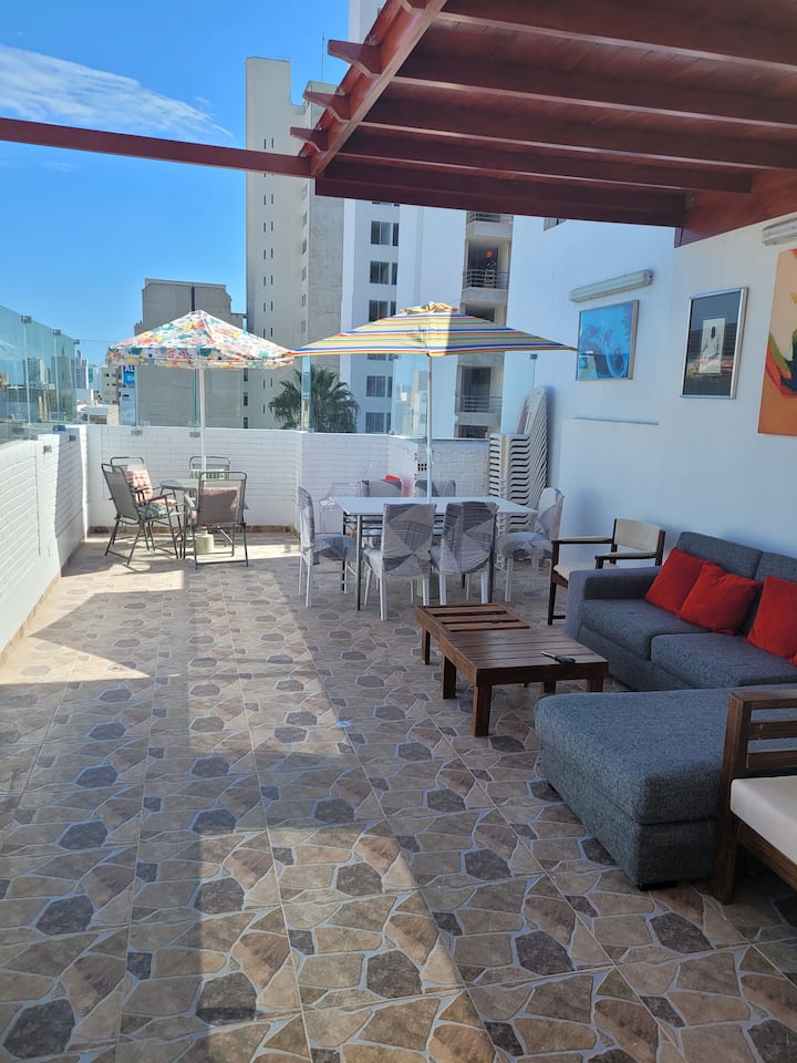 Duplex Ultmo Piso Con Terraza Full Equipado Lindo - Lima