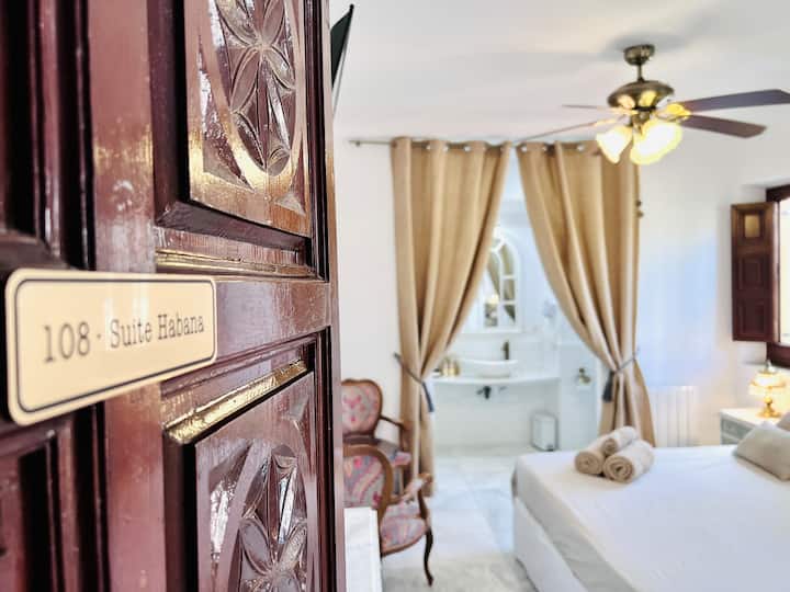 Suite Estilo Colonial En Hotelito Suecia - Granada