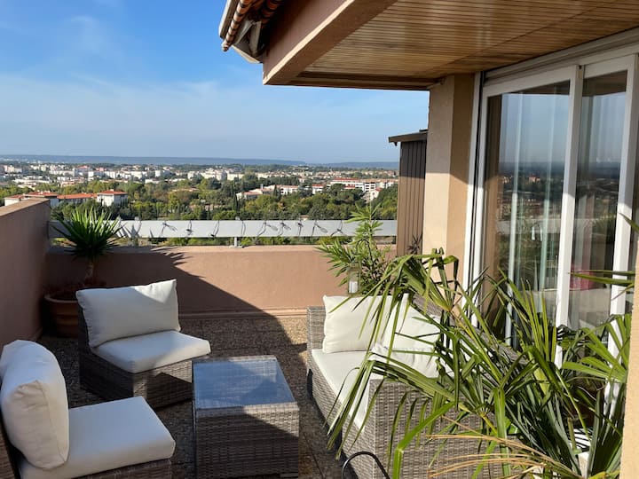 Le Penthouse (Appt Pour 2 Adultes + 2 Enfants ) - Aix-en-Provence