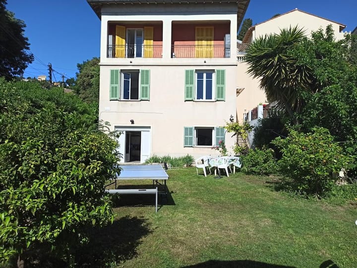 Maison Nice Centre Jardin 4 Adultes +2ados Garage - Nizza