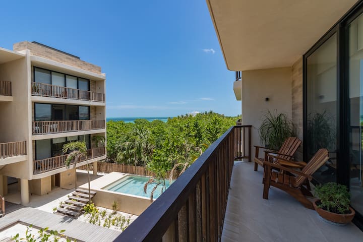 Beautiful Ocean View 2 Bedroom Apartment - A201 - Isla Holbox