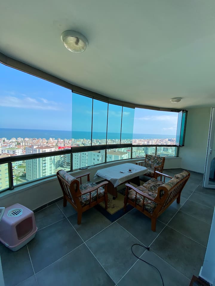Atakum Full Deniz Manzaralı Full Eşyalı 1+1 - Samsun