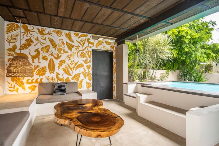 Luxurious Patio/garden Lounge & Pool Near Beach - Mexico