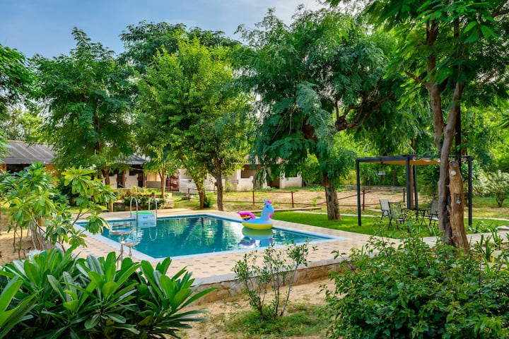 Heritage Pool Villa | 5bhk | Horse Riding & More - 齋浦爾