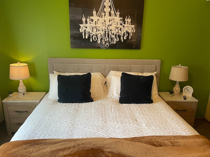 King | 5min Hosp | 10min Airport | 300 Mbps - Madison, WI