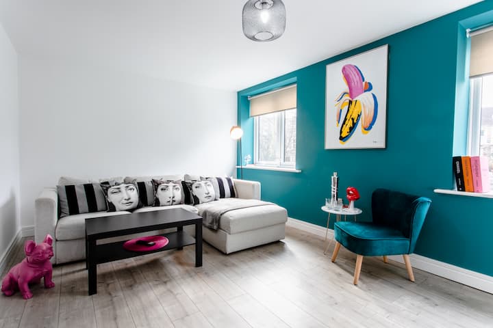 Stylish 2bed Apt, 5mins To Centre, Free Parking - Gateshead