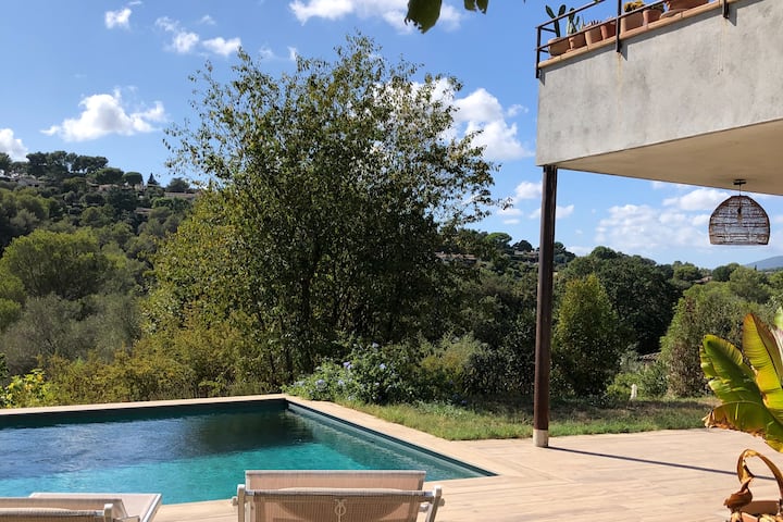 Maison Familiale Avec Piscine Au Calme - Juan-les-Pins