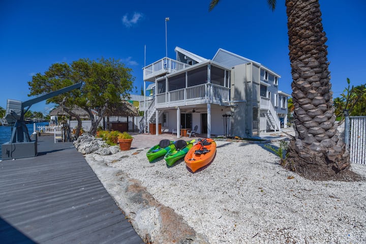 Beautiful Keys Home W/ Open Water Views & 90' Dock - Big Pine Key, FL