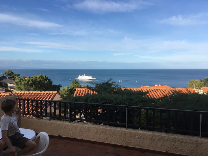 Maison Au Calme Avec Vue Mer Panoramique & Piscine - Collioure