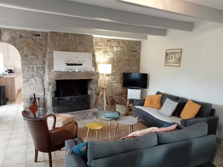 Maison Chaleureuse Côte Des Légendes Plage à Pied - Plouescat