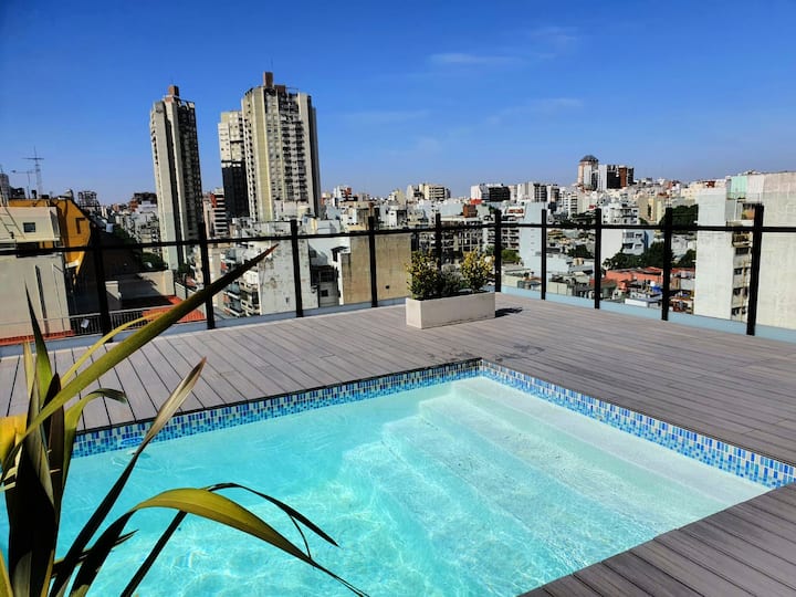 2022 Moderno Luminoso Estudio, Gym, Laundry Y Sum - Buenos Aires