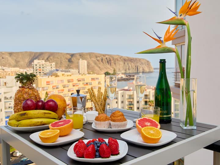 Nuevo Y Moderno Apartamento, Vista Al Mar, Piscina - Playa de las Américas