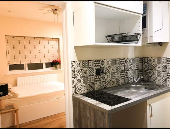 An En-suite Bedroom With A Kitchenette - Sutton Court