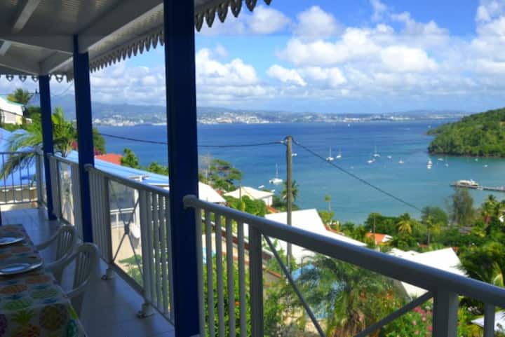 Haut De Villa Avec Terrasse Et Vue Magnifique - Martinique