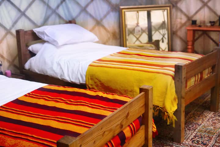 Yurts With Wood Burners. - Lake Vyrnwy