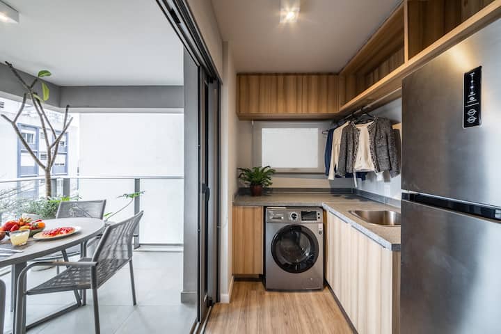 Noon - Apartamento Com Varanda E Piscina Rooftop - Brazil