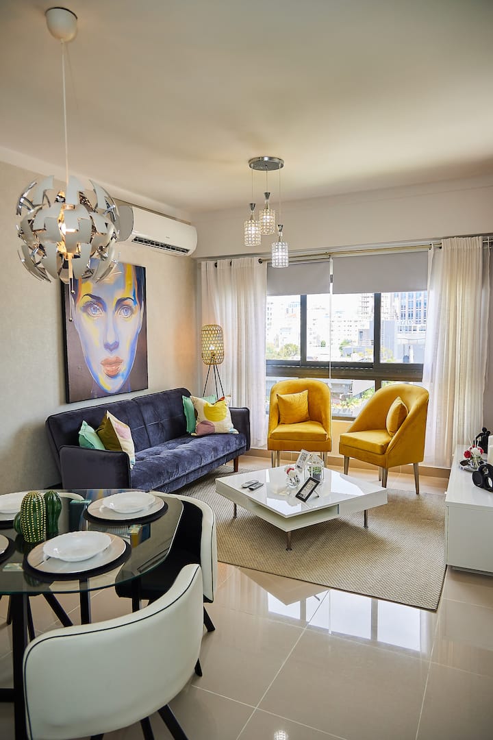 Piantini Lux&glam Apartamento Con Jacuzzi+wifi+gym - Santo Domingo
