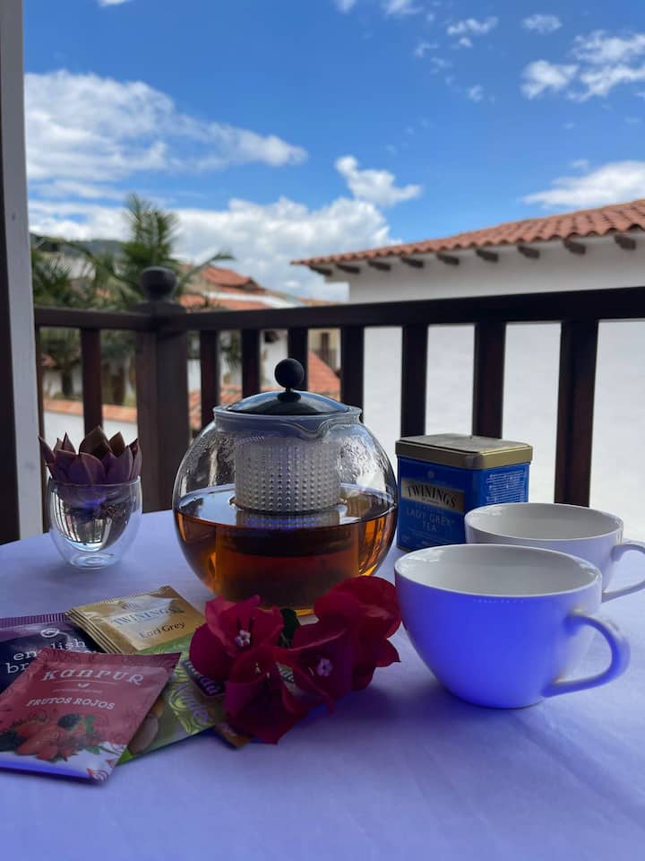 Habitación Doble Con Balcón - Villa de Leyva