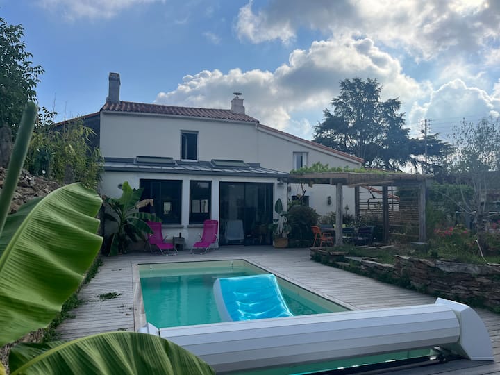 Agréable Maison De Ville 8-10pers Piscine Chauffée - Nantes