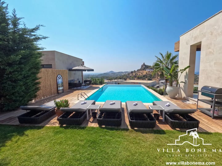 Luxury 5 Bedroom Villa Yalikavak Private Pool View - Yalıkavak